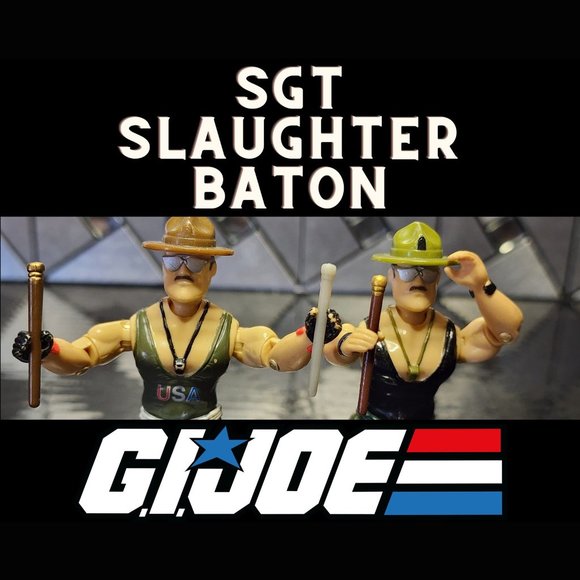 Toys | Sgt Slaughter Baton Resin 3d Printed Fully Painted Vintage Gi ...